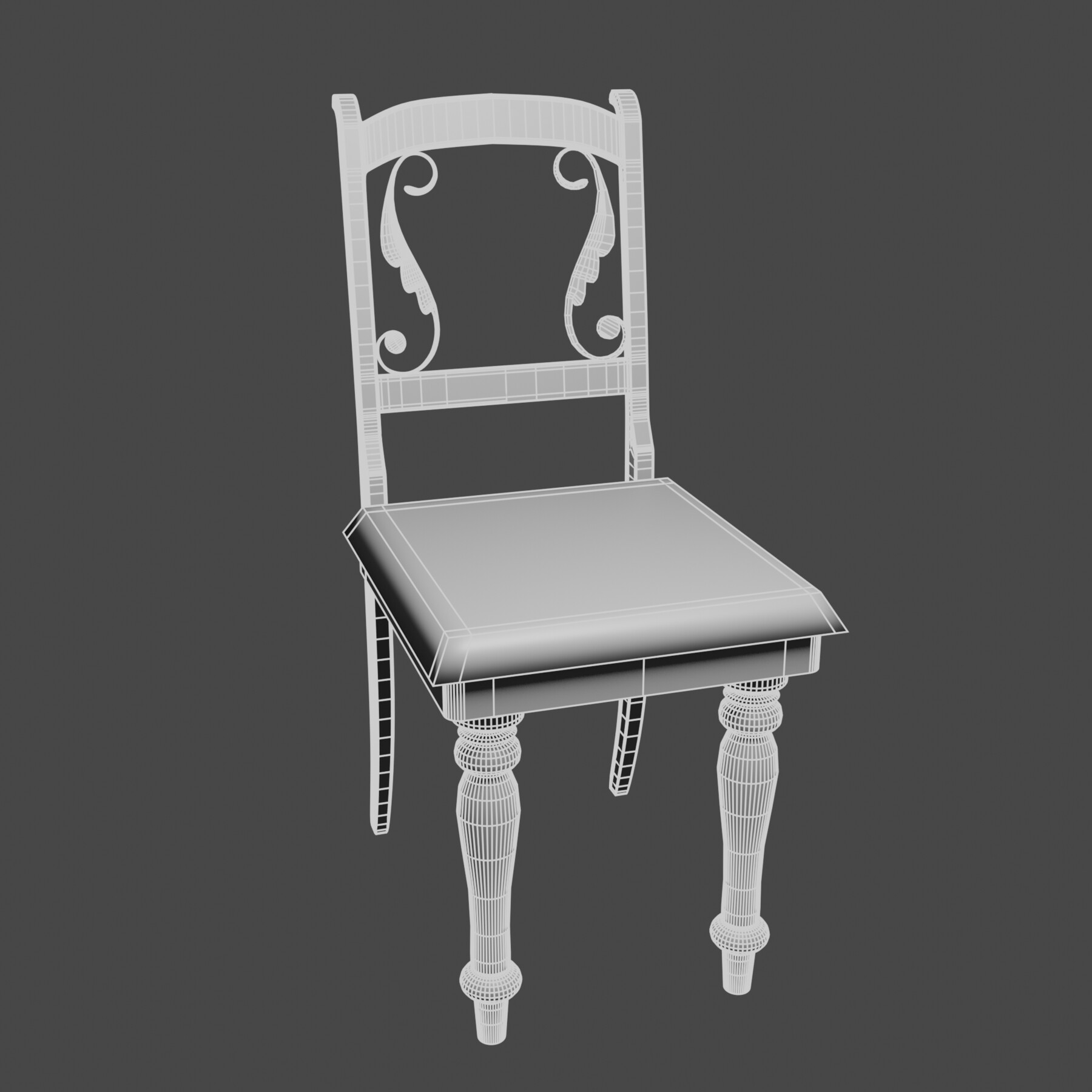 ArtStation - Dining chair optimized unreal engine 4 Low-poly 3D model ...