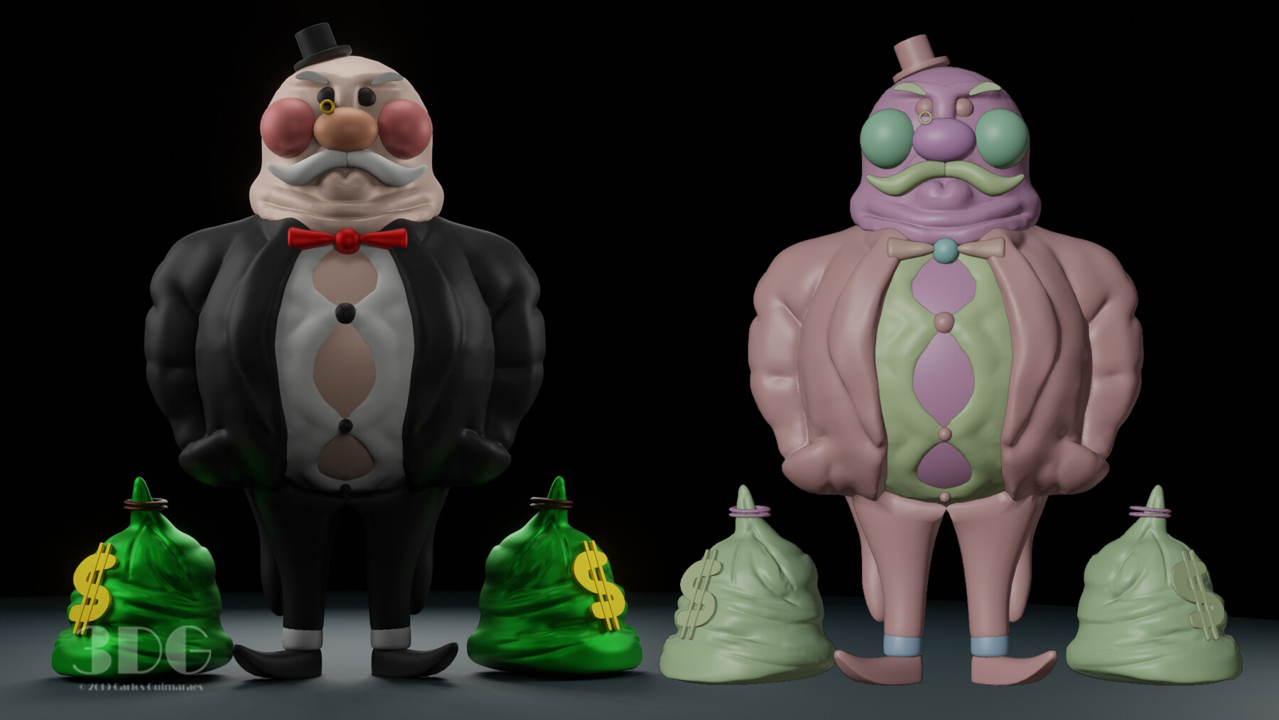 ArtStation - Monopoly Guy Sculpt | Resources
