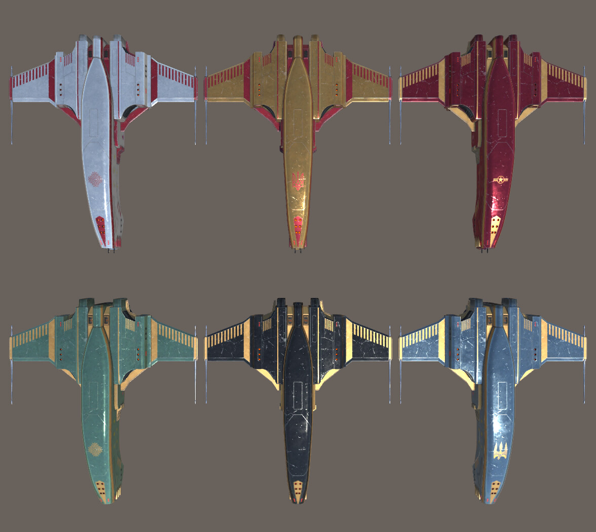 ArtStation - Spaceship Dagger Type 1 Merged Pack | Resources