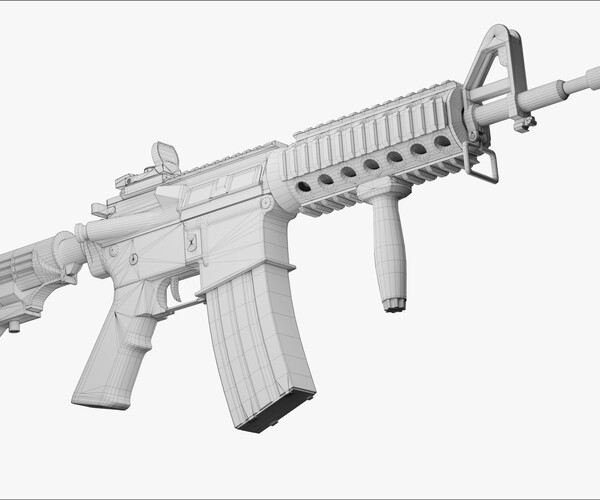 ArtStation - M4 Carbine Assault Rifle | Game Assets