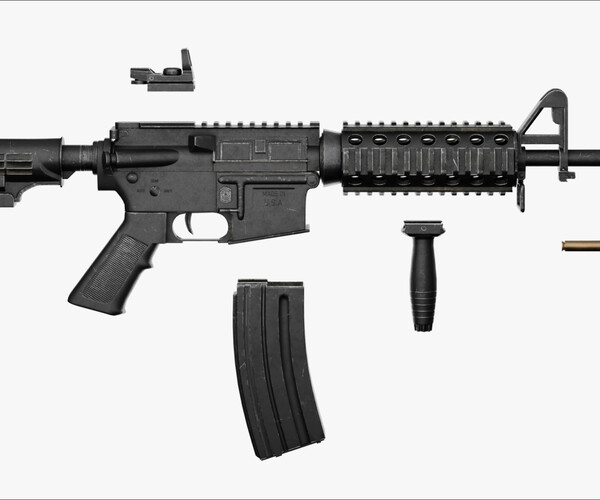 ArtStation - M4 Carbine Assault Rifle | Game Assets