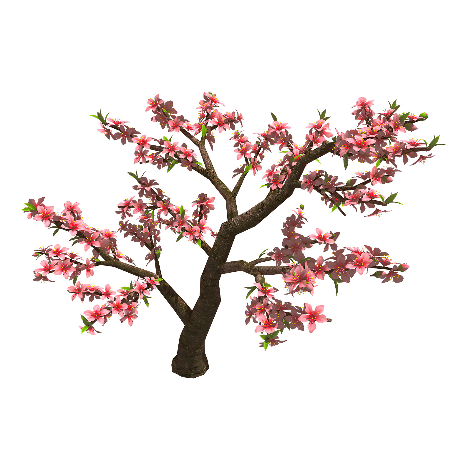 ArtStation - Trees - Peach Trees 23 | Game Assets