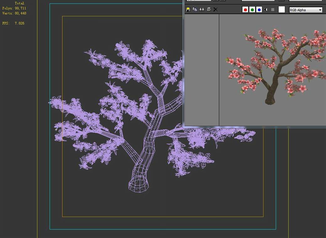 ArtStation - Trees - Peach Trees 23 | Game Assets
