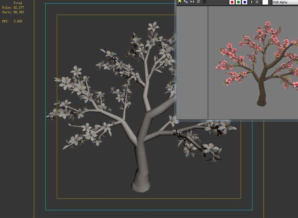 ArtStation - Trees - Peach 28 | Game Assets