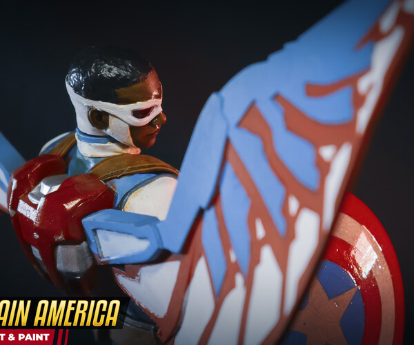 ArtStation - 3D Printable CAPTAIN AMERICA STL Model | Game Assets