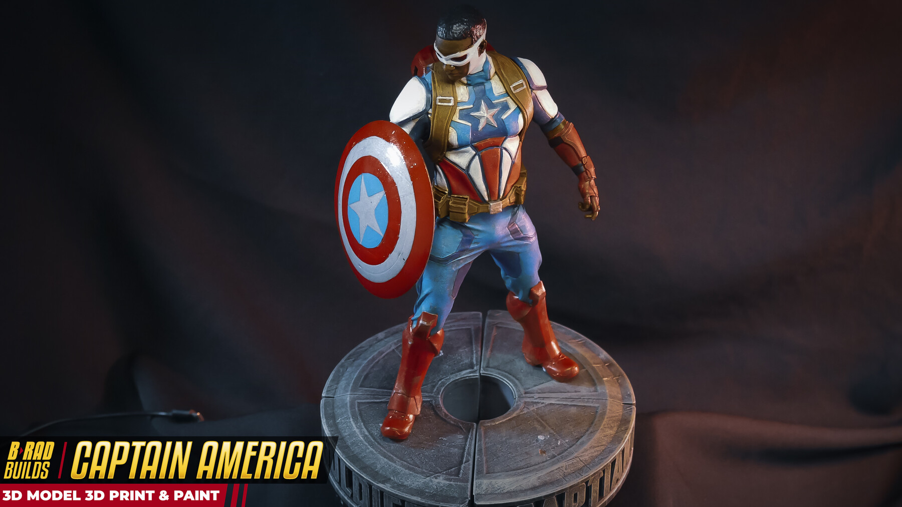 ArtStation - 3D Printable CAPTAIN AMERICA STL Model | Game Assets