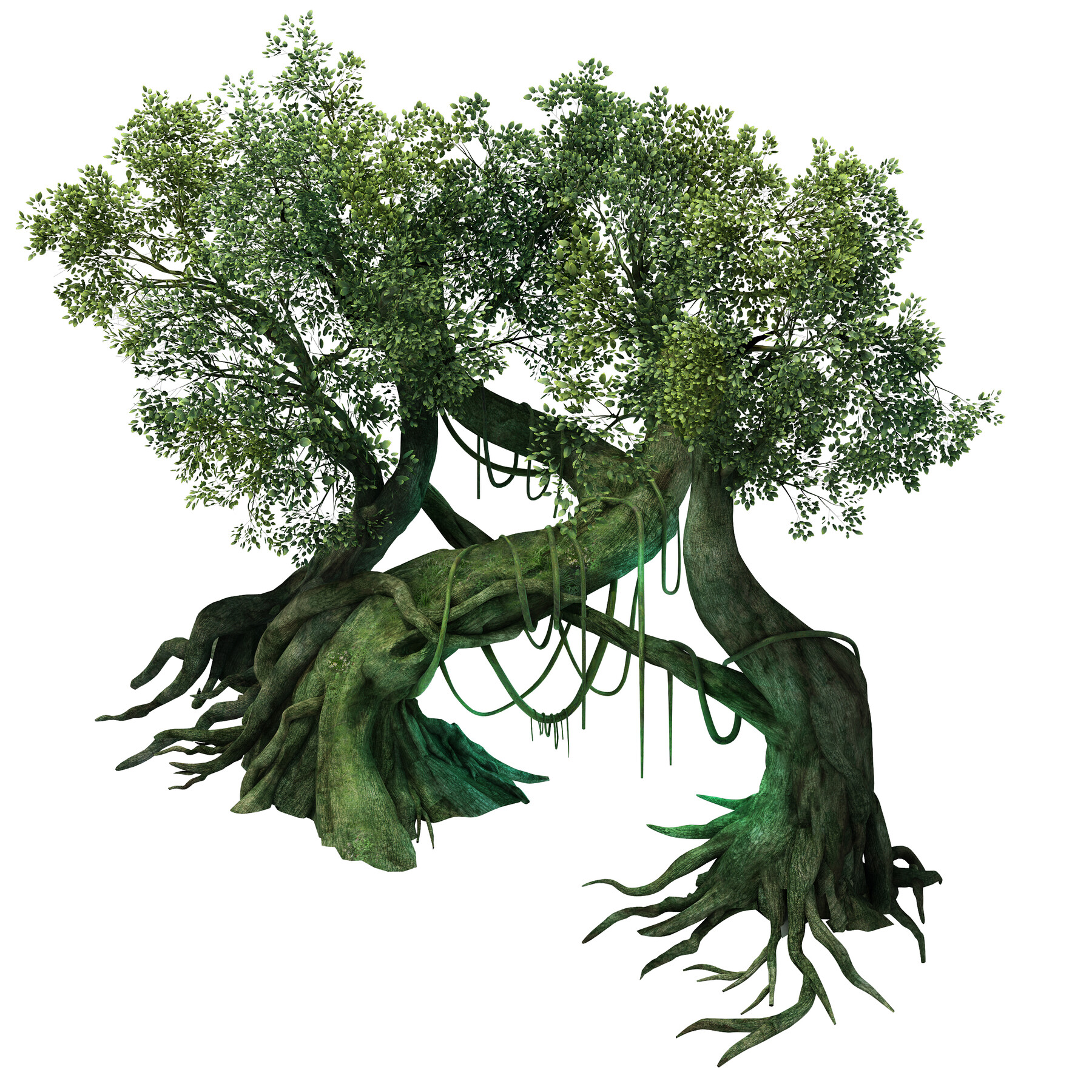 ArtStation - Leprechaun Forest - Tree Transfer Point 01 | Game Assets