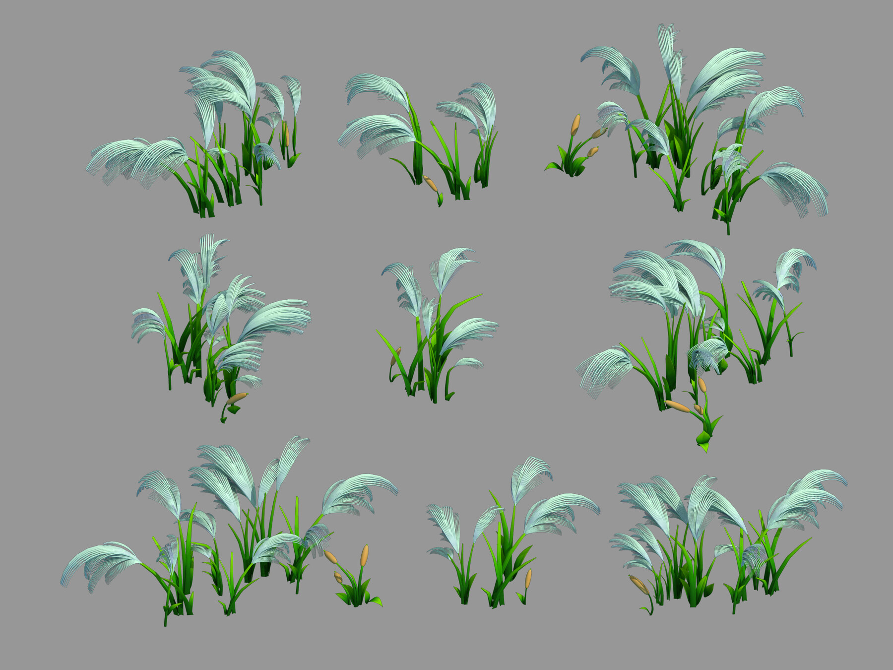 ArtStation - Yunmengze - Setaria 21 | Game Assets