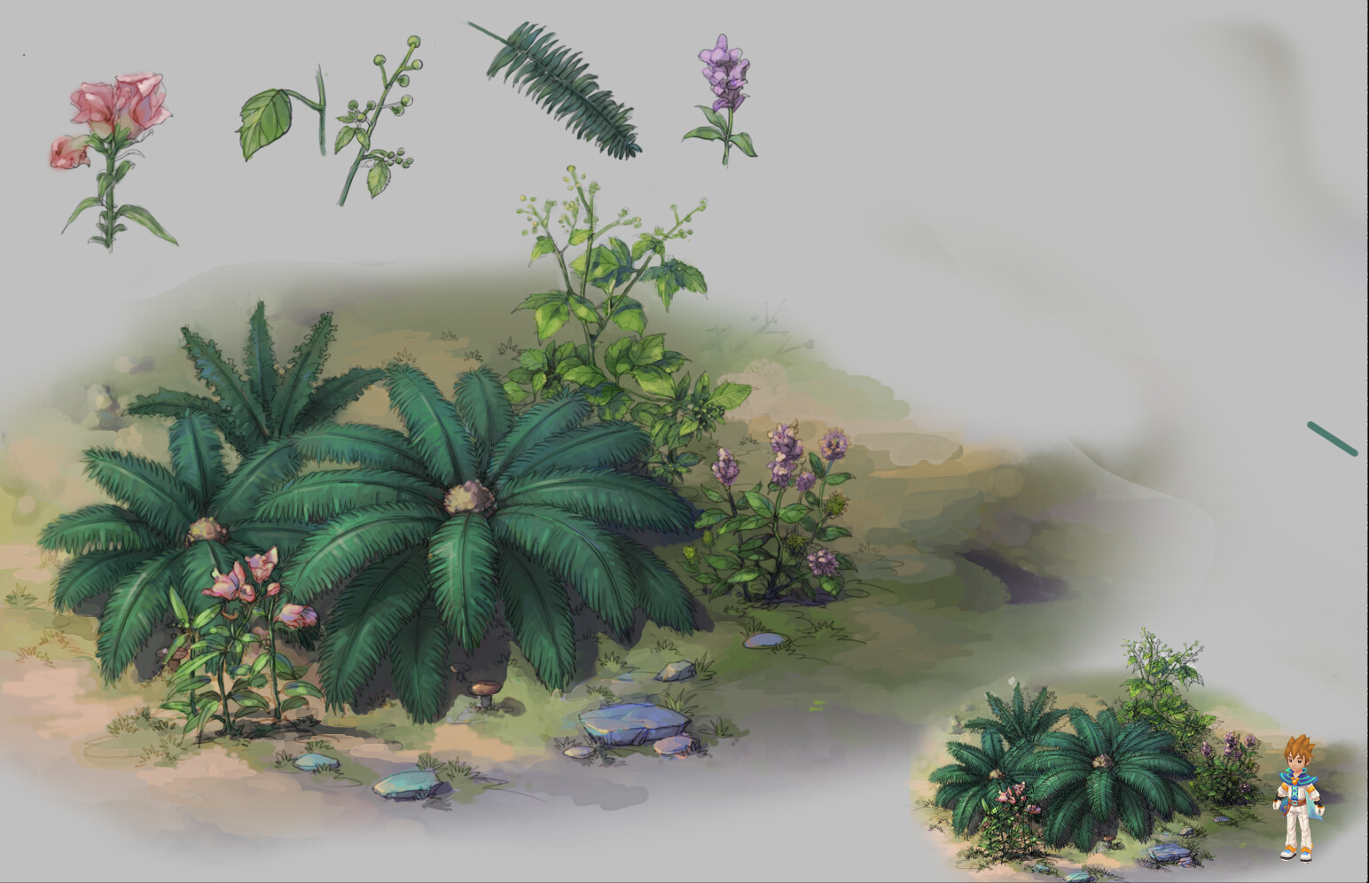 ArtStation - Plant - Dwarf Bushes 24 | Game Assets
