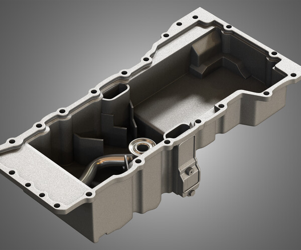 ArtStation - Oil Pan with Cover and Bolts | Resources