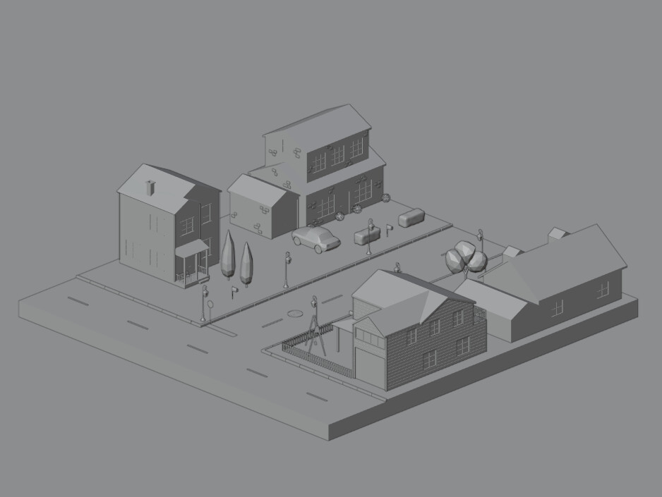 ArtStation - Neighborhood | Game Assets