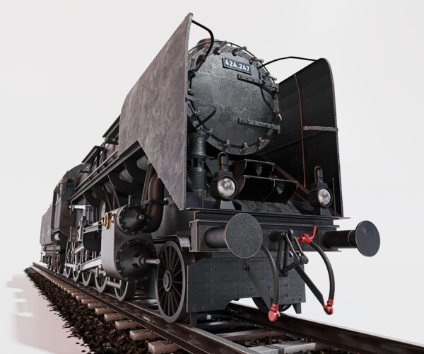 ArtStation - Mav Class 424 with railroad 3D model | Resources