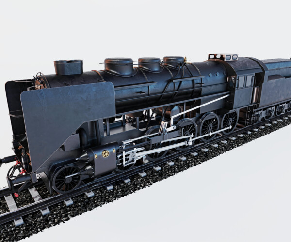 ArtStation - Mav Class 424 with railroad 3D model | Resources