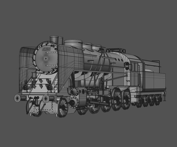 ArtStation - Mav Class 424 with railroad 3D model | Resources