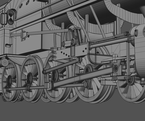 ArtStation - Mav Class 424 with railroad 3D model | Resources