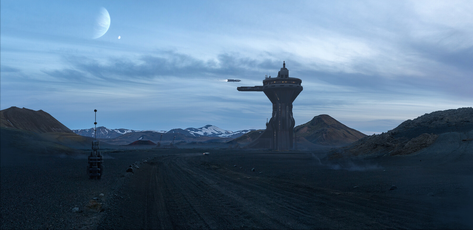 ArtStation - PSD file for Alien Planet Outpost | Artworks