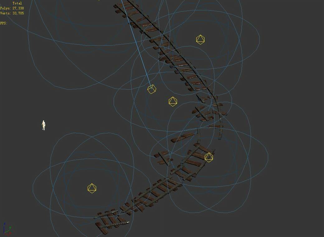 ArtStation - Black Light Cave - Rail Track 01 | Game Assets