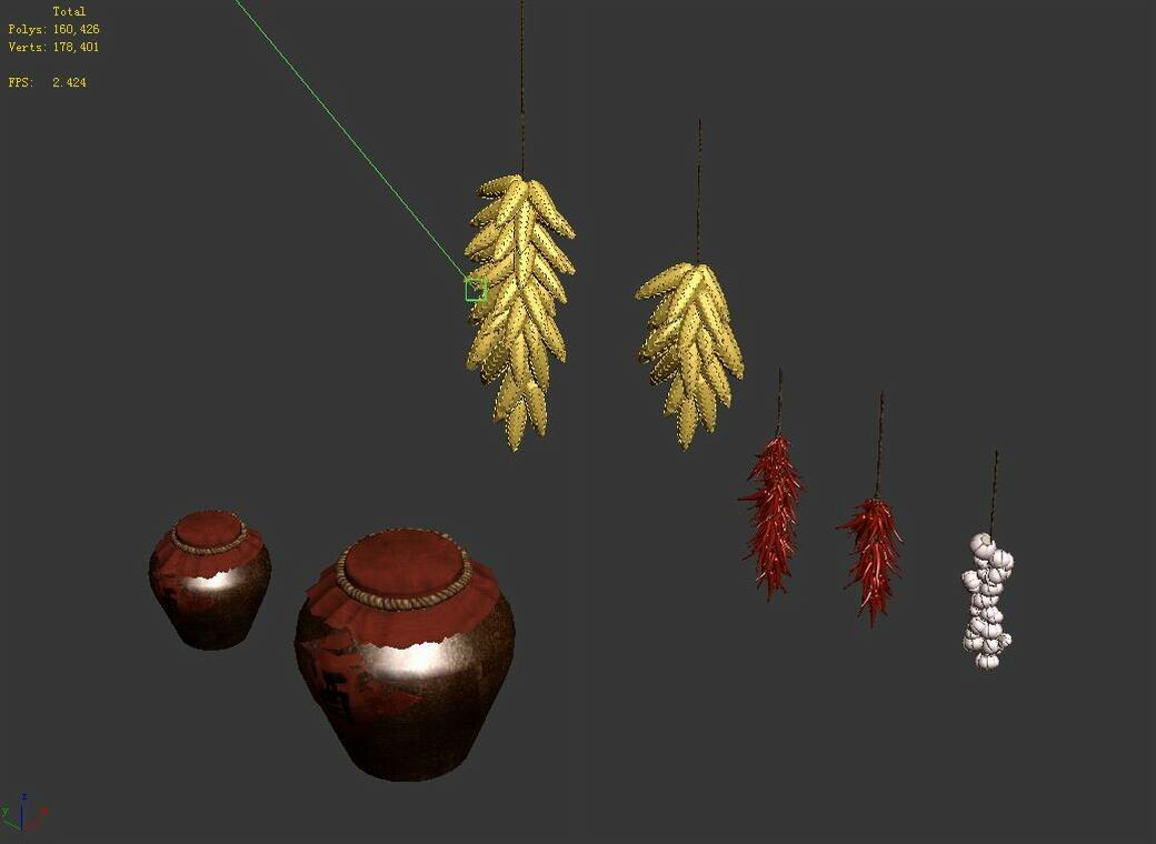 ArtStation - Jars - Corn - Pepper - Garlic | Game Assets