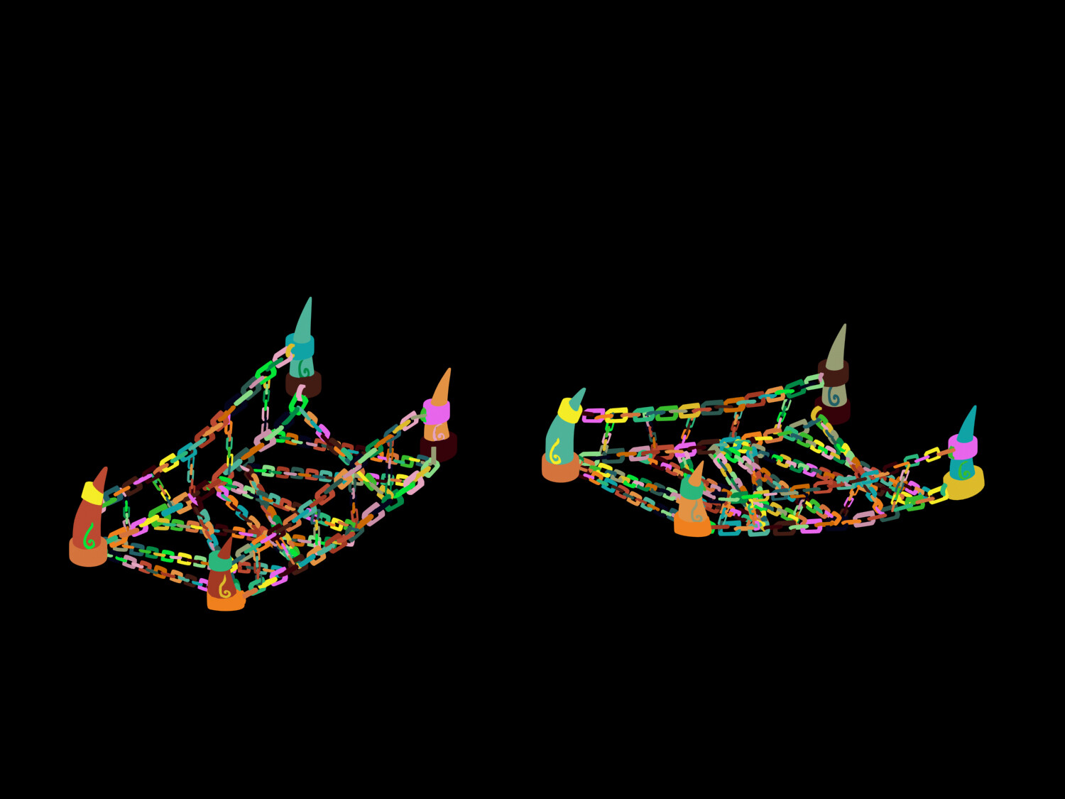 ArtStation - Lava Hell - Chain Bridge 24 | Game Assets