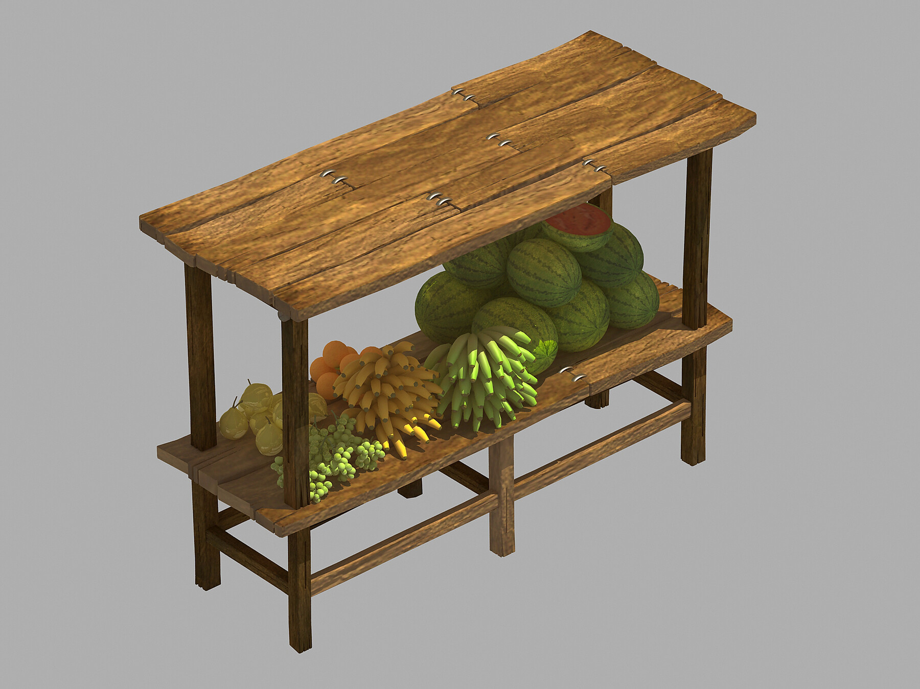 ArtStation - Vendor - Ground Floor - Fruit Stand | Game Assets