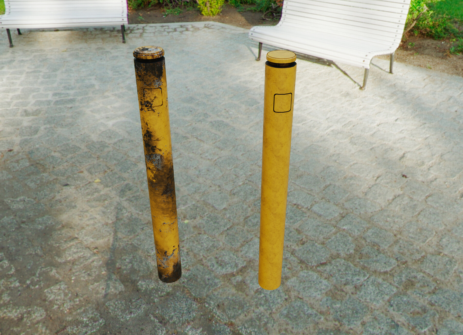 ArtStation - Street bollards | Game Assets