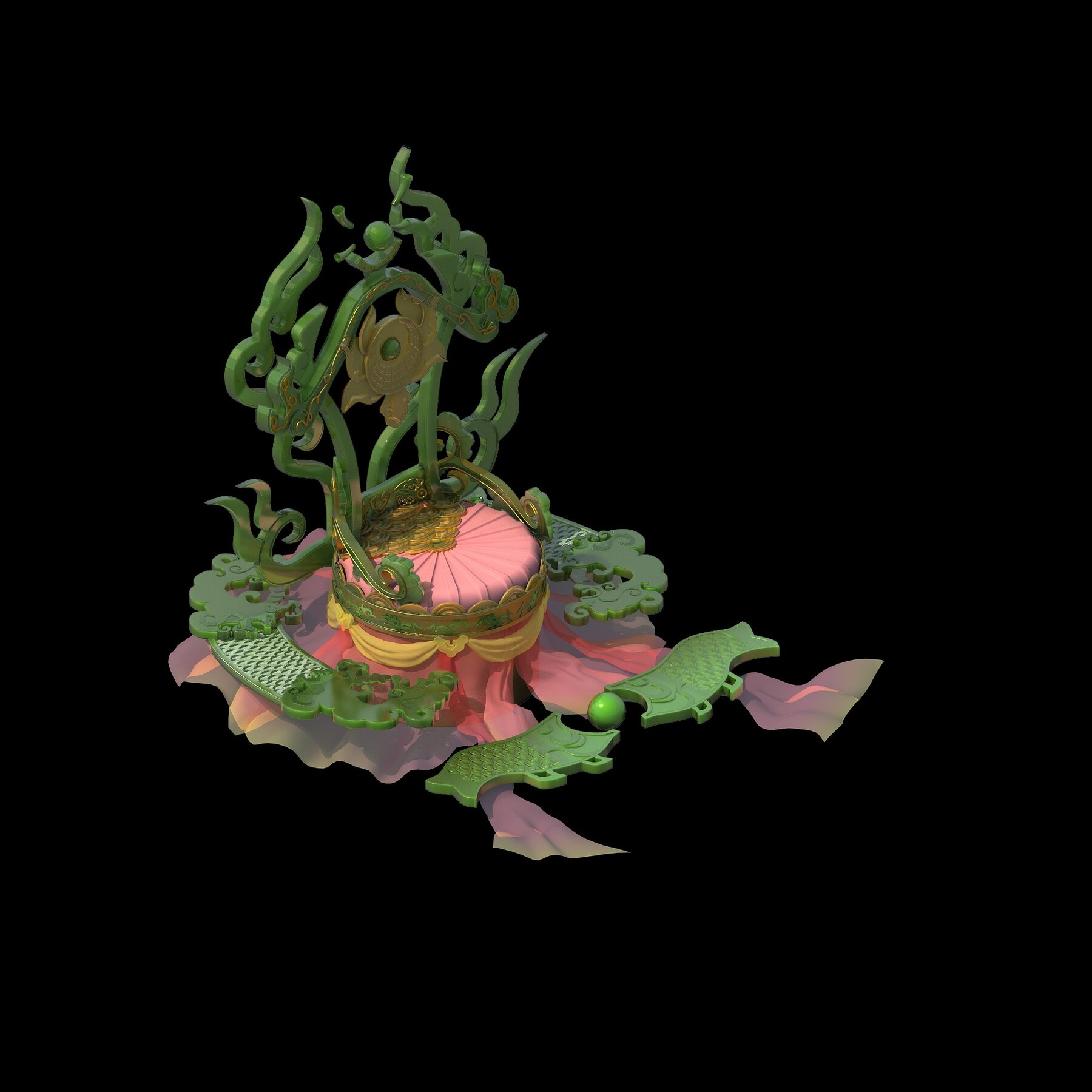 ArtStation - Fairy - Queen - Chair | Game Assets