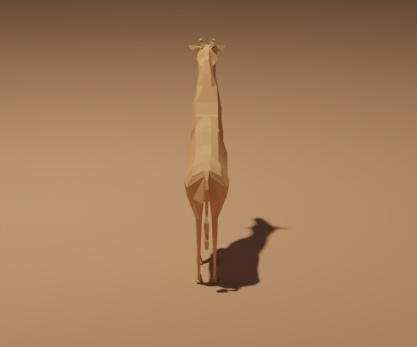 ArtStation - Giraffe Low-poly 3D model | Resources