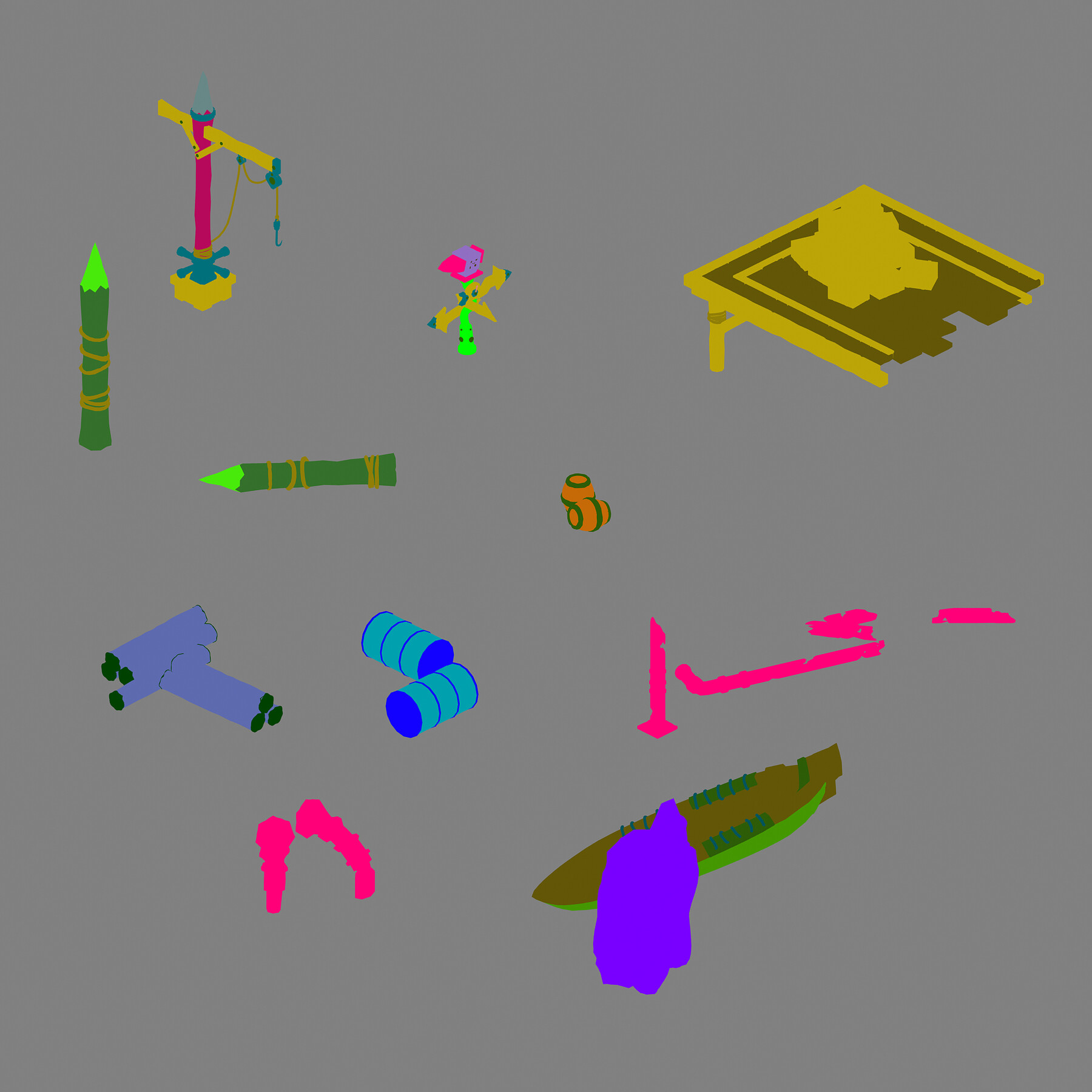 ArtStation - Steam Harbour - Port - Small Objects | Game Assets