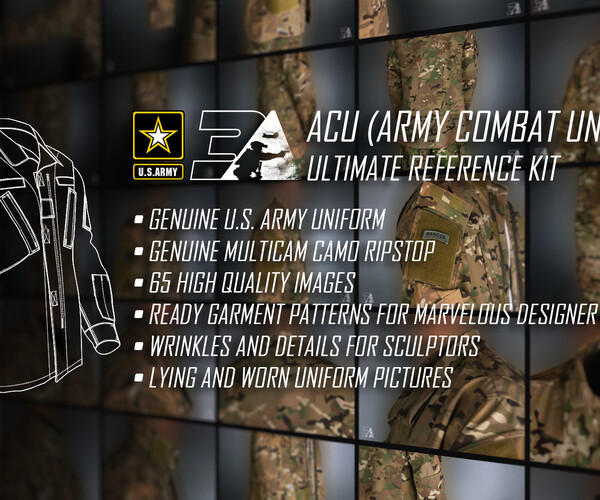 ArtStation - ACU Uniform Ultimate Reference Kit | Resources