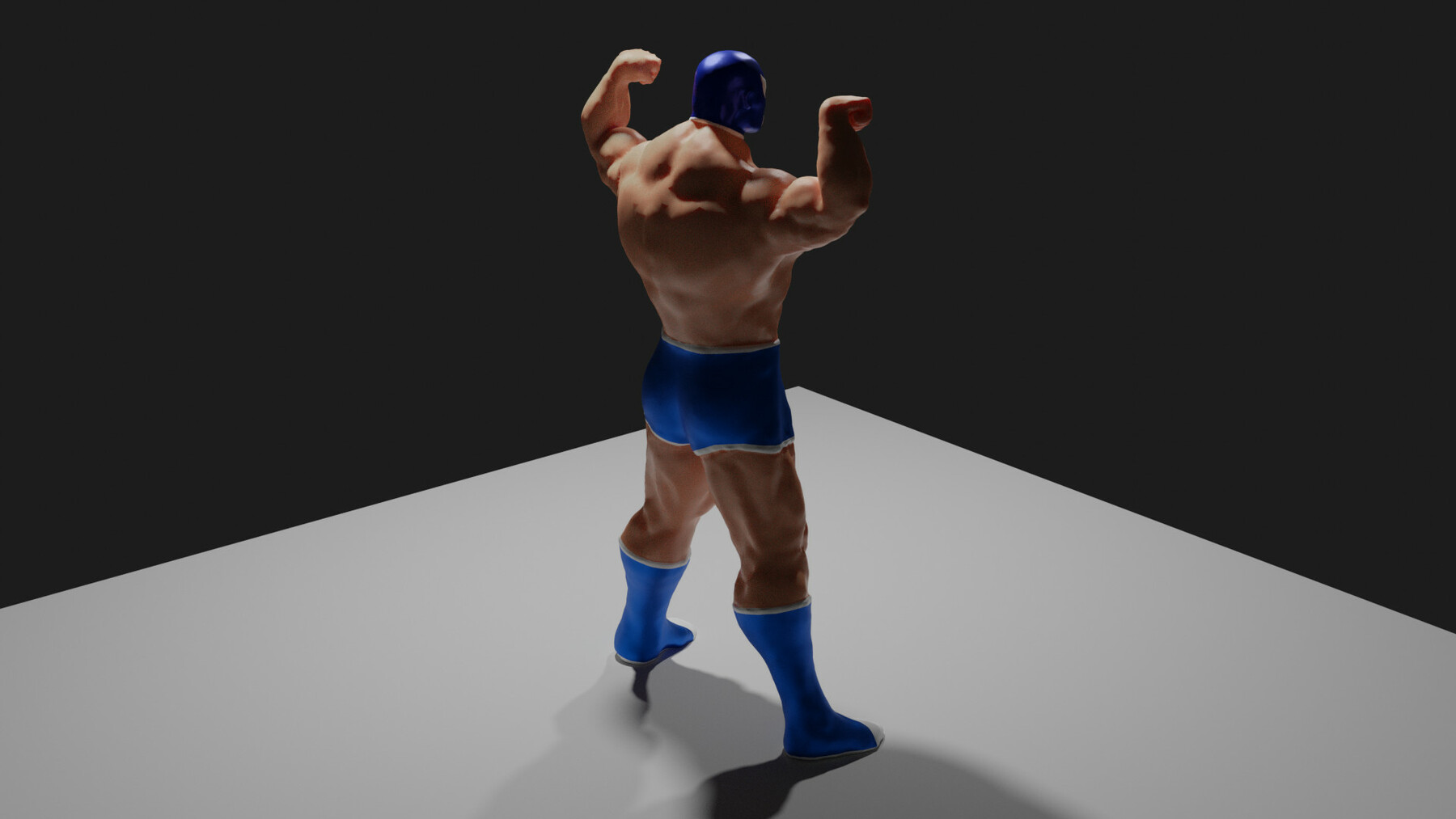 ArtStation - Masked Fighter - Lucha Libre - Wrestling 3D model | Game ...