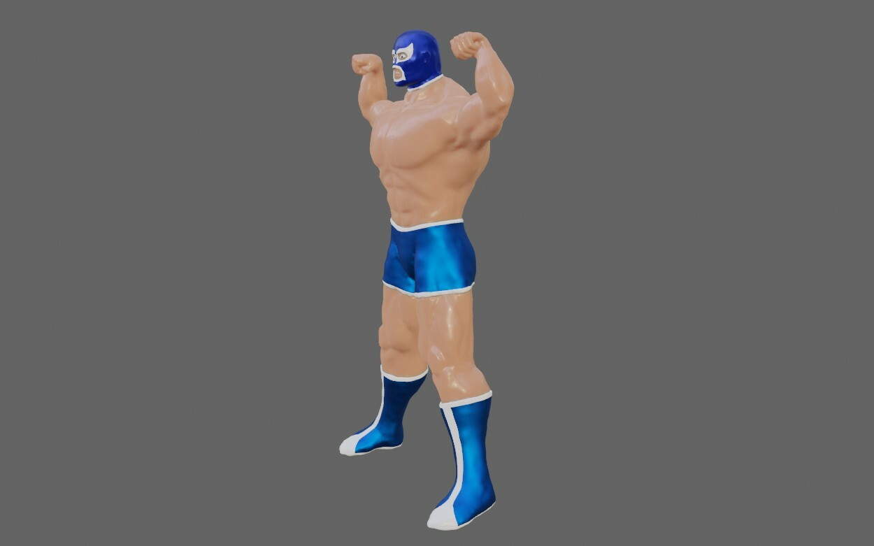 ArtStation - Masked Fighter - Lucha Libre - Wrestling 3D model | Game ...