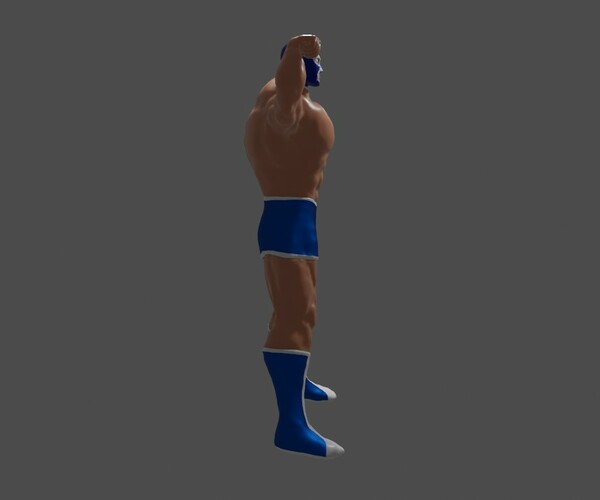 ArtStation - Masked Fighter - Lucha Libre - Wrestling 3D model | Game ...