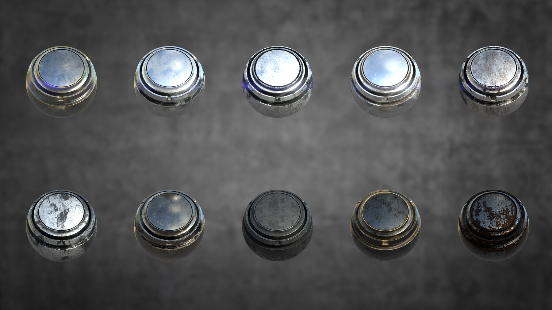 ArtStation - 120 Metal Smart Materials + Tutorial | Resources