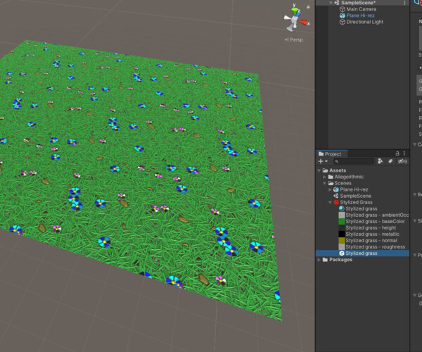 ArtStation - Stylized grass smart material | Game Assets