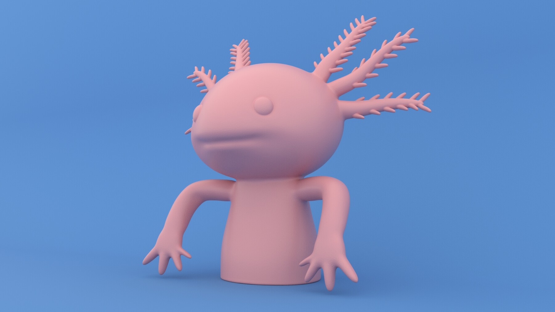 ArtStation - Cute Axolotl - 3D Print Model | Resources