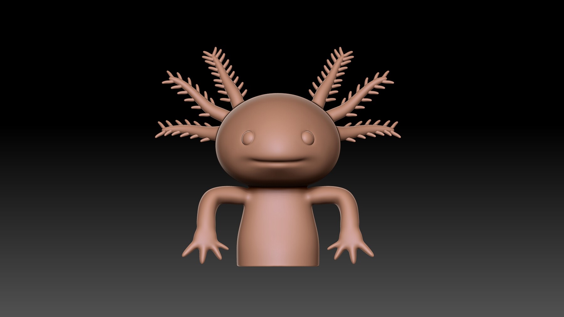 ArtStation - Cute Axolotl - 3D Print Model | Resources