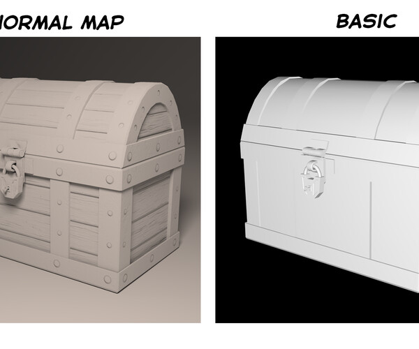 ArtStation - Low-poly rusted chest | Resources