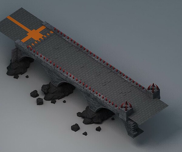 ArtStation - City Gate - Bridge 271 | Game Assets