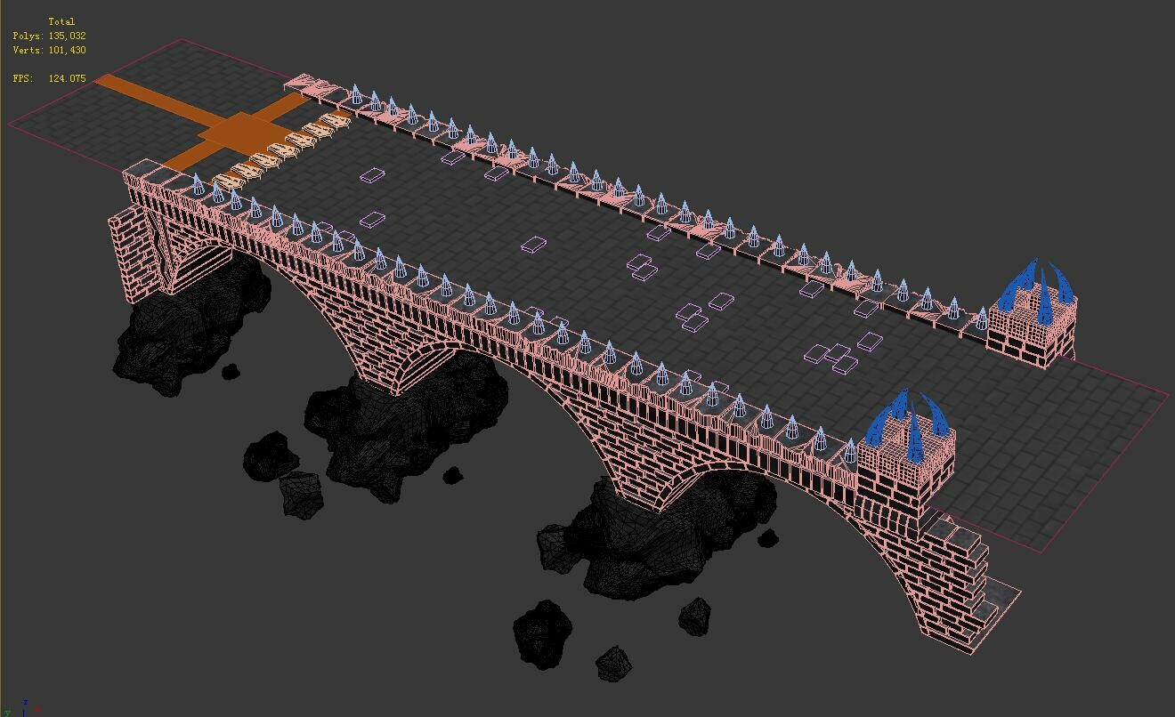 ArtStation - City Gate - Bridge 271 | Game Assets