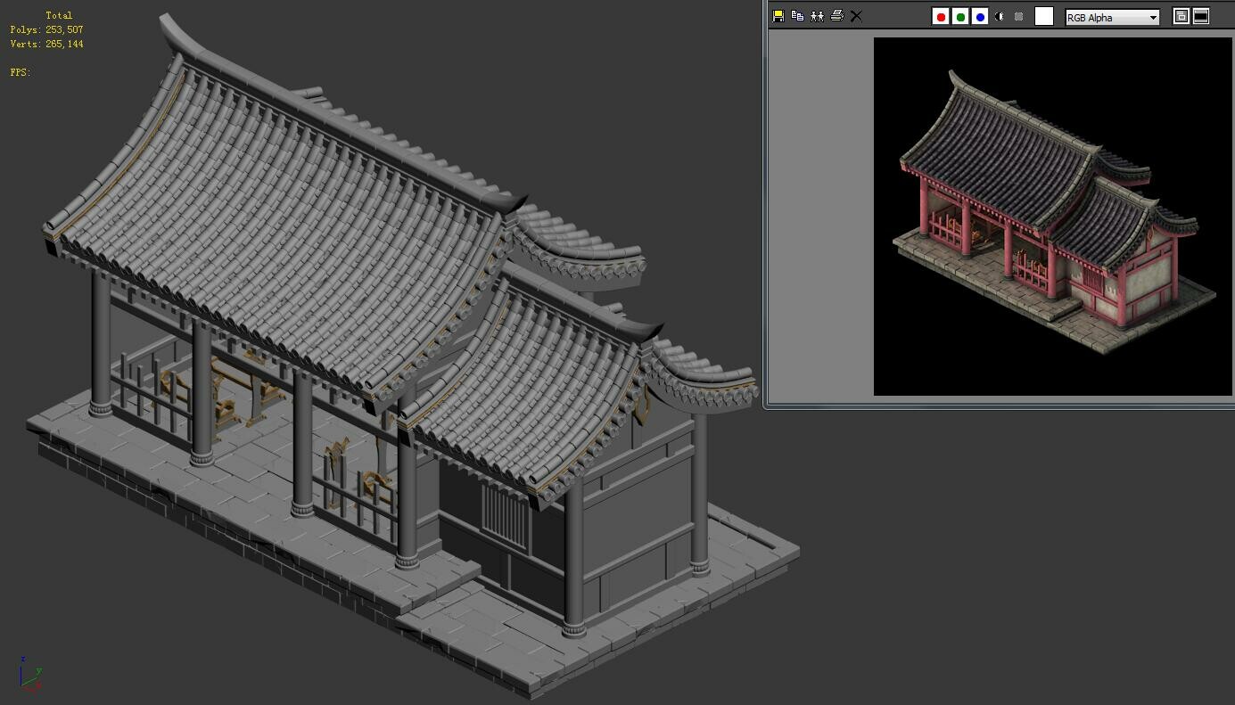 ArtStation - City Building - Courtroom 03 | Game Assets