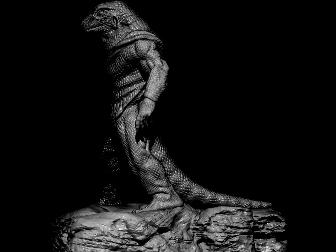 ArtStation - lizardman 3d print model | Resources