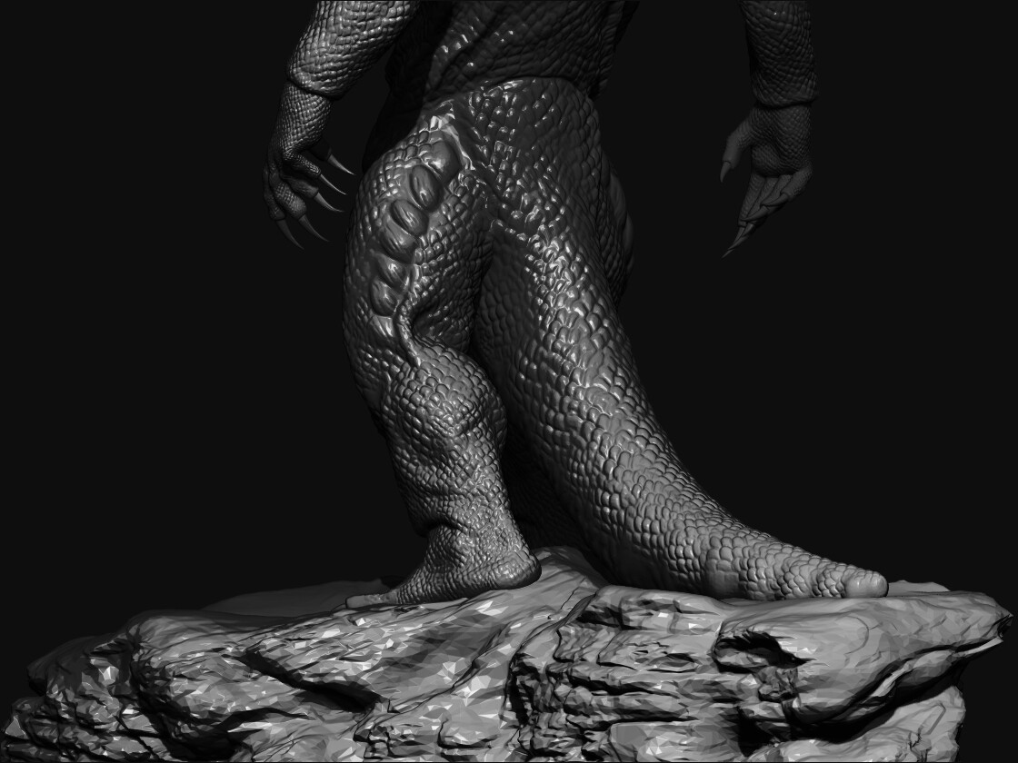 ArtStation - lizardman 3d print model | Resources
