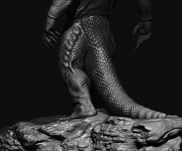 ArtStation - lizardman 3d print model | Resources