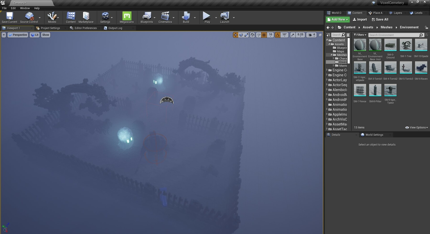 ArtStation - +10 Voxel Graveyard Environment Kitbash | Game Assets