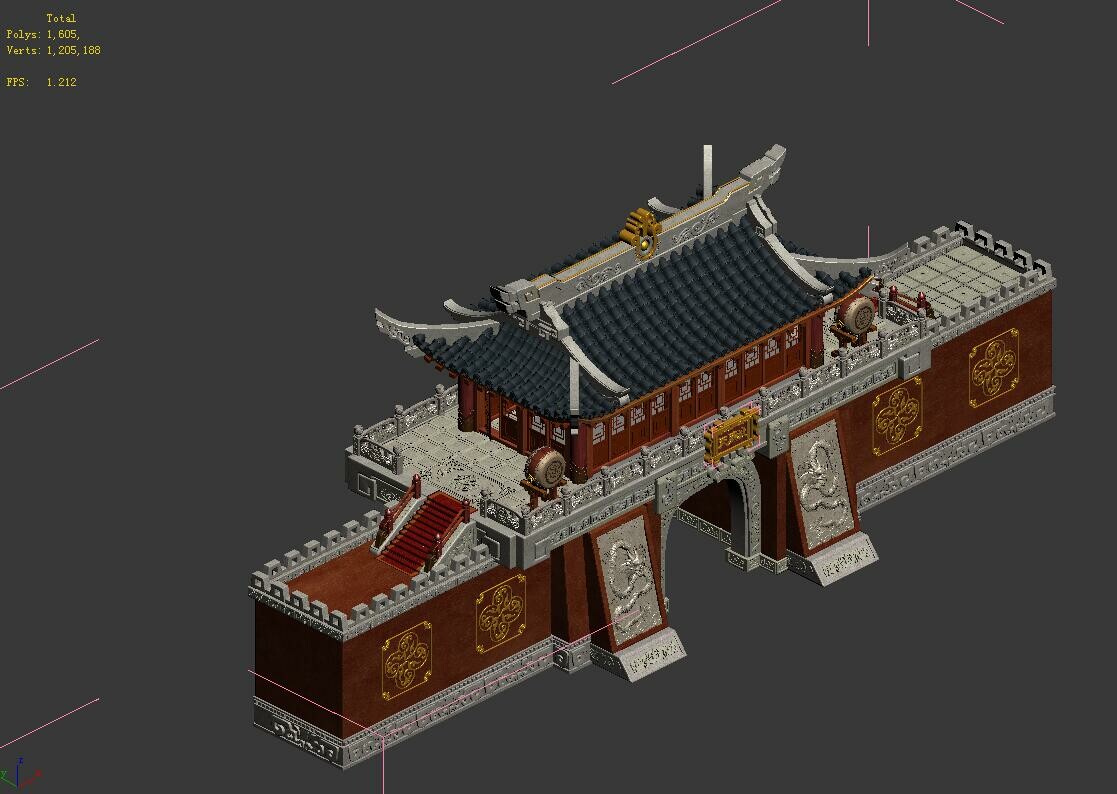 ArtStation - Ancient Capital Architecture - City Gate | Game Assets