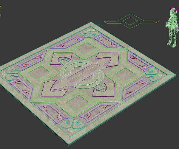 ArtStation - Ancient Capital Building - Floor Tile 06 | Game Assets