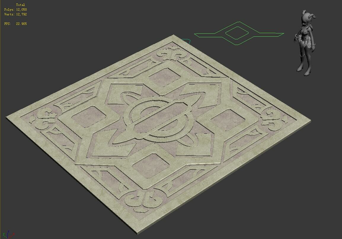 ArtStation - Ancient Capital Building - Floor Tile 06 | Game Assets