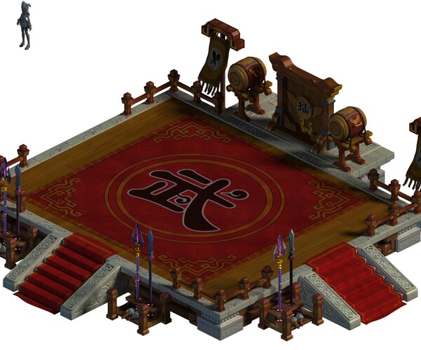 ArtStation - Ancient capital building - the ring | Game Assets