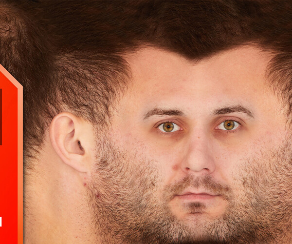 Male Skin Texture Map