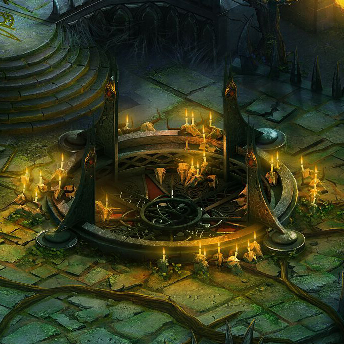 ArtStation - Dark forest - altar | Game Assets